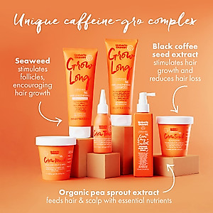 Umberto Giannini Grow Long Hair Growth Scrub Treatment - Vegan & Cruelty Free Grow Scrub Scalp Exfoliator with Caffeine-Gro Complex