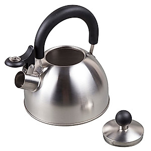 Stainless Steel Whistling Kettle 2.5qt/2.37l Hot Water Tea Stovetop