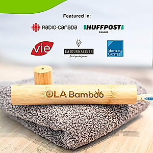 OLA Bamboo - Bamboo Toothbrush Holder, Reusable Toothbrush Travel Case, Eco Travel Essentials