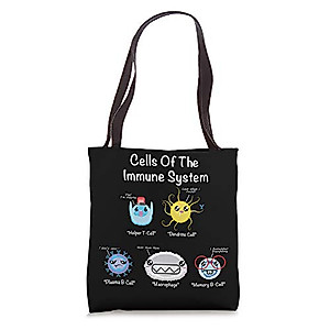 Immune System Cells Biology Gifts Science Humor Immunologist Tote Bag