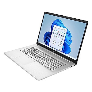 HP 2022 17.3" HD+ BrightView Laptop, Intel Core i3-1115G4 Processor (Beats i5-1035g1), 32GB RAM, 1TB PCIe SSD, Intel UHD Graphics, HD Webcam, HD Audio, Windows 11, Silver, 32GB Snowbell USB Card