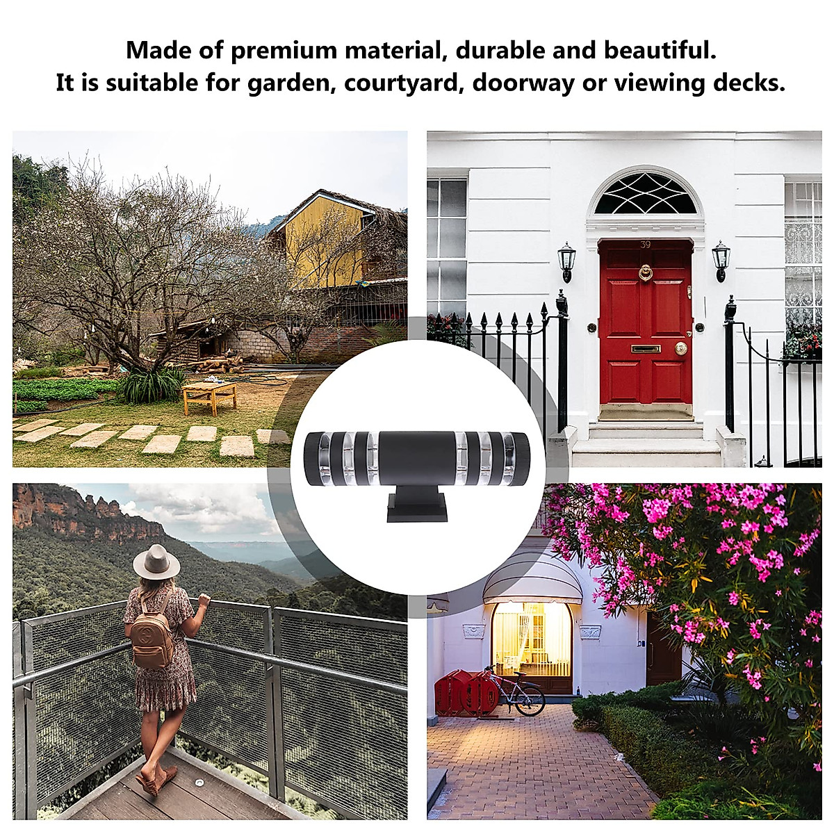 balacoo 1pc Outdoor Wall Light Villa Led Light Yard Led Light Led Corridor Light Yard Wall Lamp Garden Wall Light Double Head Wall Light Waterproof Courtyard Light Outdoor Light