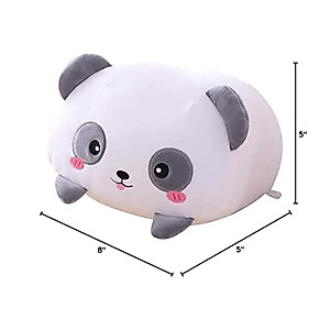 hitoshe Panda Plush Stuffed Animal, Cute Panda Plushie Cylindrical Body Pillow Toy Gifts for Kids Birthday, Valentine, Christmas, 8inch