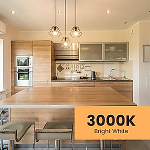 Feit Electric LED Clear A19 Medium Base Light Bulb - 60W Equivalent - 15 Year Life - 810 Lumen - 3000K Bright White - Dimmable | 4-Pack