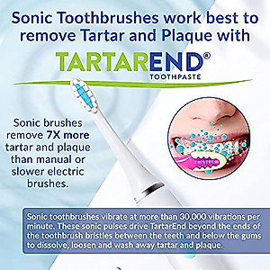 TartarEnd Toothpaste for Tartar Removal - Tartar Control Toothpaste to Remove Tartar and Plaque from Teeth at Home and Prevent Tartar and Plaque Buildup - 3.4 oz Tube, 1-Pack
