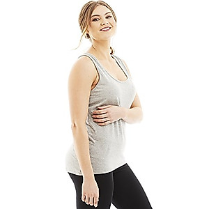 Caramel Cantina 3 Pack Cotton Racerback Tanktop (Large, Black/H.Grey/Mint)