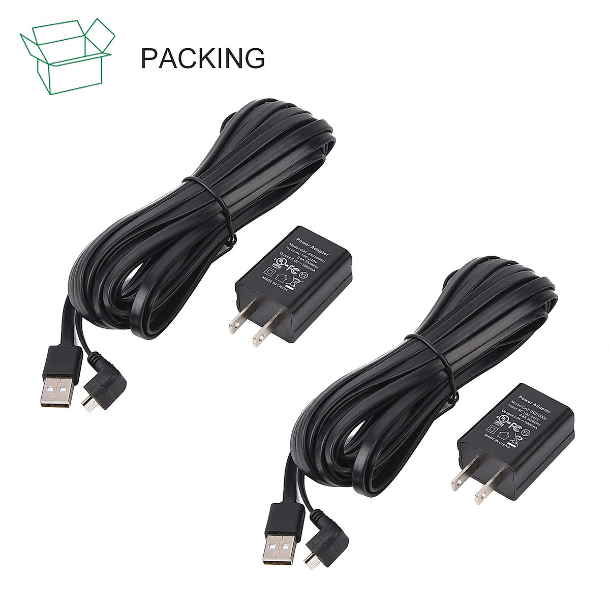 ALERTCAM 2Pack Power Adapter with 30 ft/9 m Weatherproof Cable for Blink XT / XT2 & Blink Outdoor(3rd Gen) Camera, Continuously Charging Your Blink Camera, No More Battery Changes