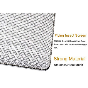 RV Insect Screen, Furnace Bug Screen, RV Water Heater Cover for RV Refrigerator Vents 20" x 1-1/2" & 2.8''x1.3'' & 8.5" x 6" x 1.3" RV Furnace Screen with Installation Tool(6PC Set)