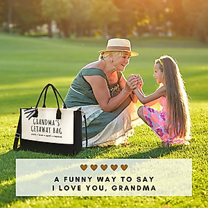 Grandma Gifts - Gifts for Grandma from Granddaughter, Grandson, Grandkids, Grandchildren - Mothers Day Gifts for Grandma, Grandma Birthday Gifts, Valentines, Christmas Gifts for Grandma - Tote Bag