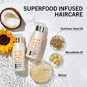 Biotop Professional 911 Quinoa Hair Mask - Repairing Hair Mask Treatment For Dry or Extremely Damaged Strands - Color Safe & Cruelty Free Hair Care - (18.6oz/550ml)