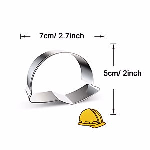 WJSYSHOP Crash Helmet Safety Hat Shape Cookie Cutter