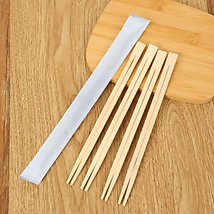 disposable chopsticks - lengthened and thickened household bamboo chopsticks - hotel restaurant tableware bamboo chopsticks - independently packaged disposable chopsticks-100 paris