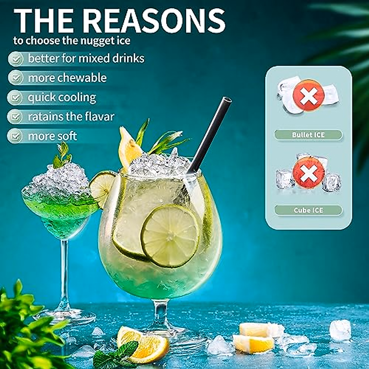 ZAFRO Nugget Ice Maker Countertop, Pebble Ice Maker Machine with Self-Cleaning, 35Lbs/24H, Pellet Ice Maker with Ice Basket/Ice Scoop/Ice Bag for Home/Office/Bar/Party, White
