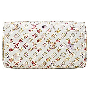 Louis Vuitton, Pre-Loved Richard Prince x Louis Vuitton, Pre-Loved Limited Edition Monogram Watercolor Speedy 35, White