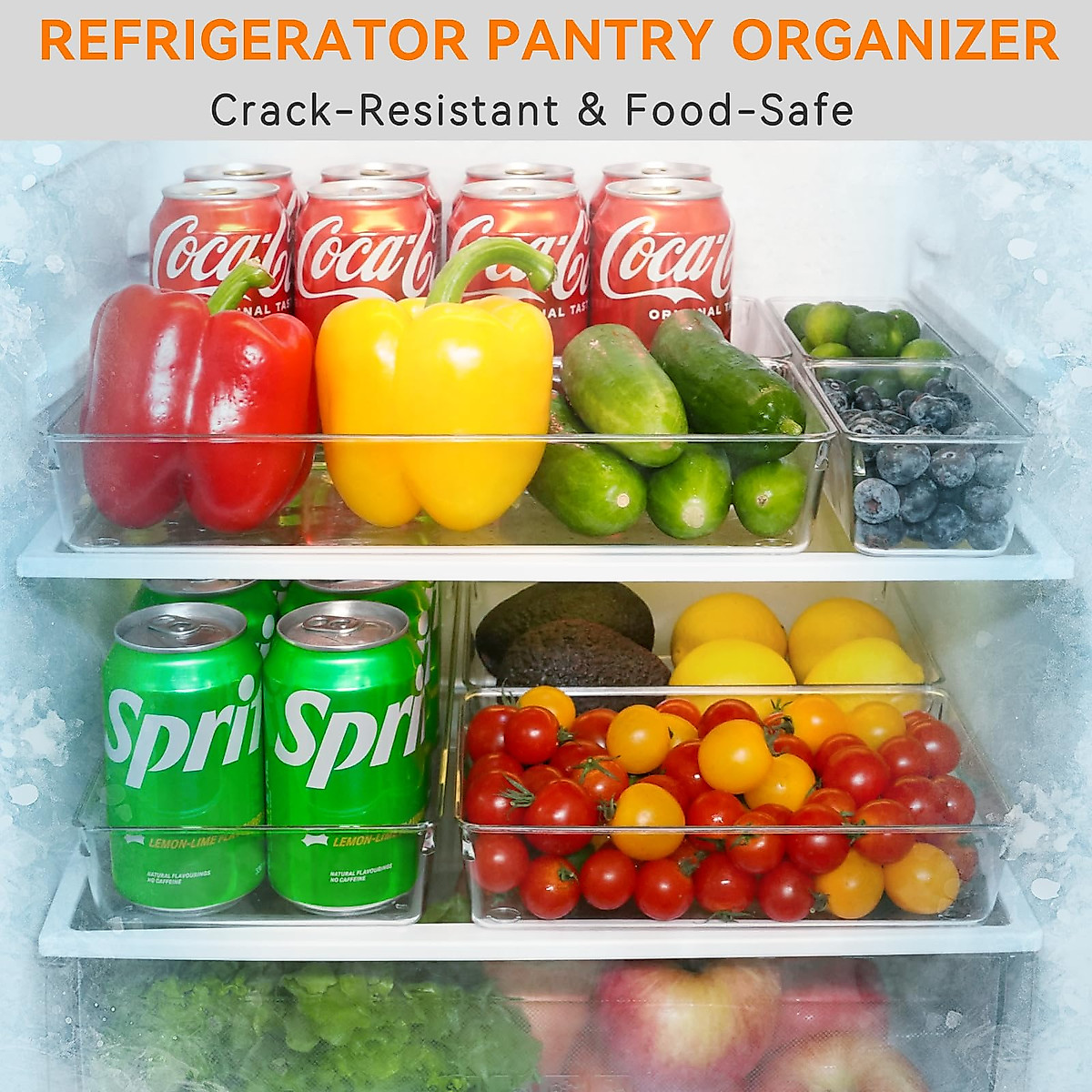 25PCS Extra Sturdy Clear Plastic Drawer Organizer Trays with 100pcs Non-Slip Pads, 4 Sizes Desk Drawer Divider Organizers and Storage Bins for Makeup, Bathroom, Office, Kitchen, Bedroom, Jewelry