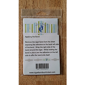 It's a BOY! (Baby Feet) 20 Pack of Self-Adhering Cigar Bands / Labels
