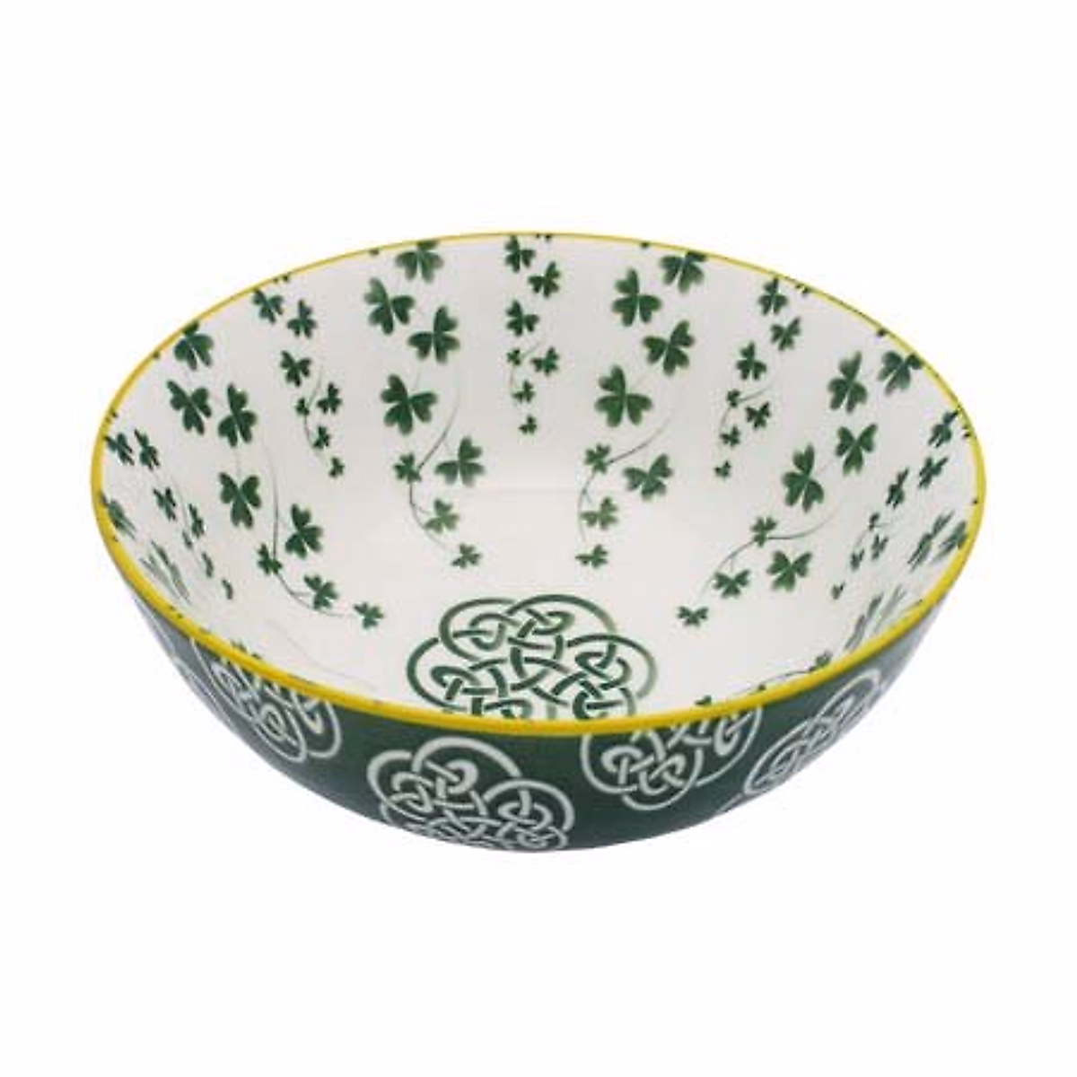 Royal Tara Irish Celtic Bowl Bone China Colourful Ceramic Bowls Set 14 cm with Shamrock/Celtic Cross (2 Mixed Design Bowls)
