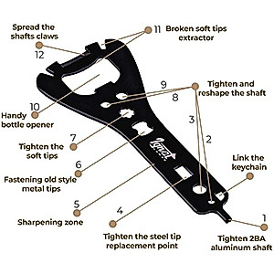 IgnatGames Darts Metal Tip Set - Professional Darts with Stylish Case and Darts Guide, Steel Tip Darts Set with Aluminum Shafts + Rubber O'Rings + Extra Flights + Dart Sharpener and Wrench
