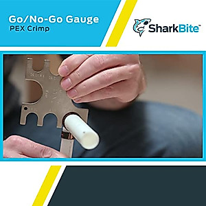 SharkBite 3/8 Inch PEX Crimp Tool Go / No-Go Gauge, Plumbing Fittings, 23080