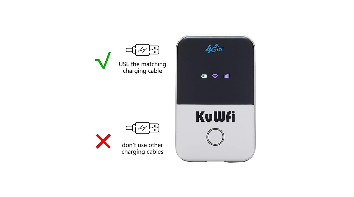 KuWFi 4G LTE Mobile WiFi Hotspot for Travelers