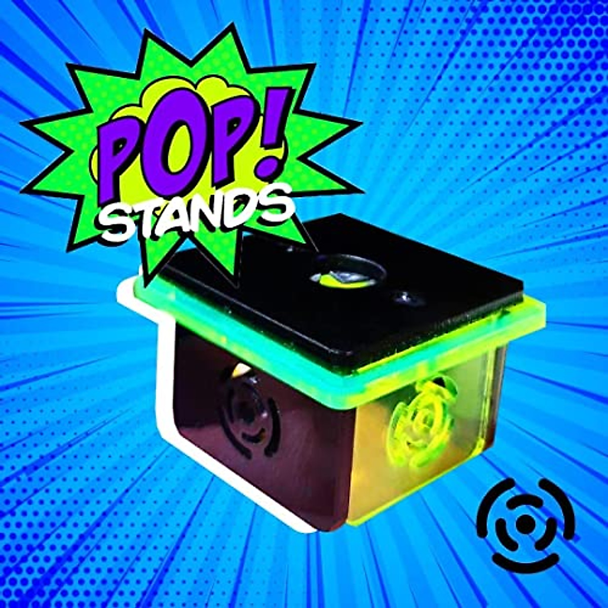 PNW Custom Orange Frag Pop Stand w/Frag Lock | Acrylic 1 Hole Frag Rack Plugs Reef Fragging Coral Holder for Aquarium (Single)