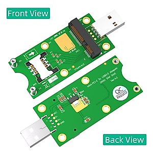 Mini Pcie USB Adapter SIM to USB Adapter with SIM Card Slot for WWAN/LTE Module