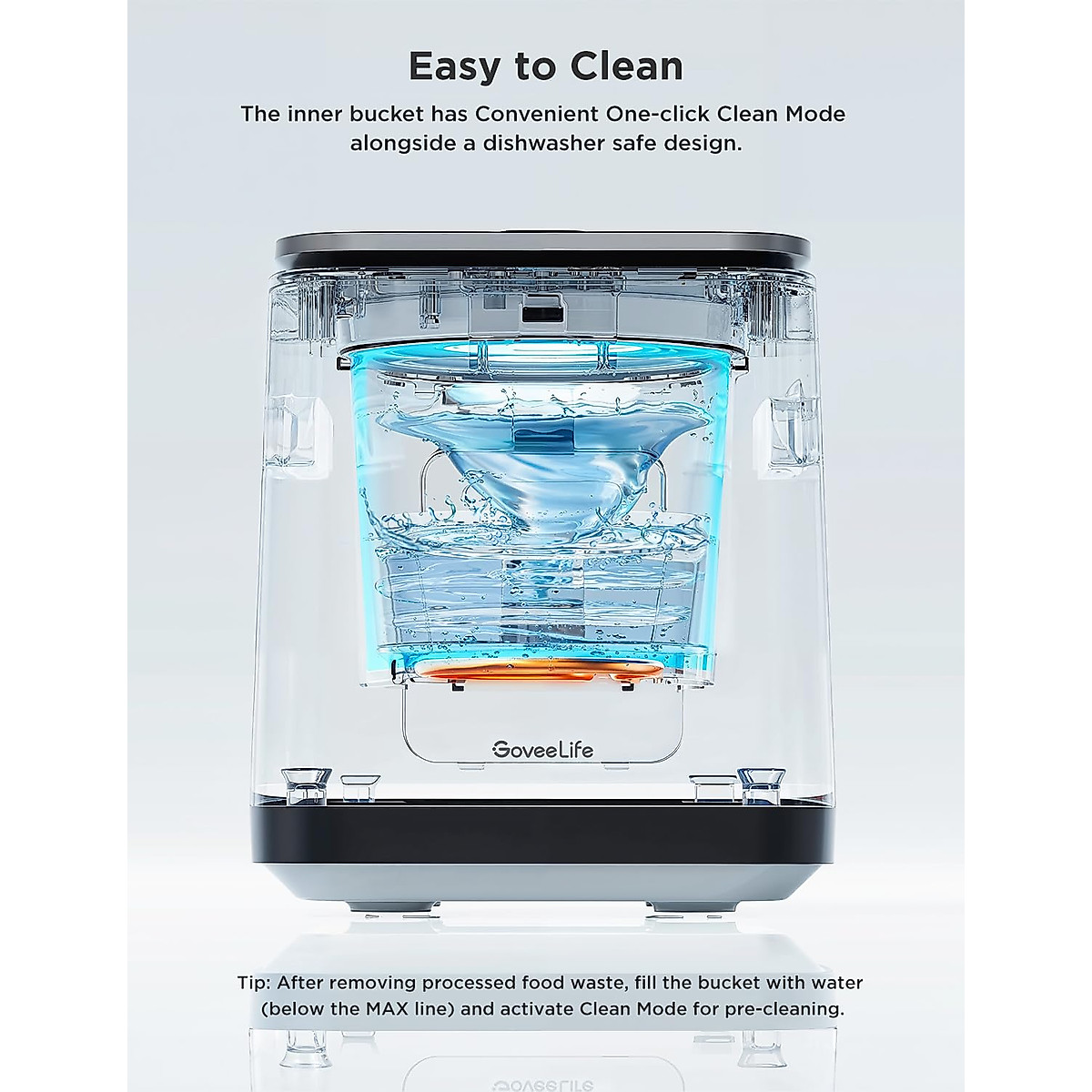 GoveeLife Smart Electric Composter for Kitchen, 3L Compost Bin Indoor with App & Voice Control, Auto-Cleaning, 3 Modes, Turn Food Waste to Fertilizer for Garden, Food Waste Compost Machine