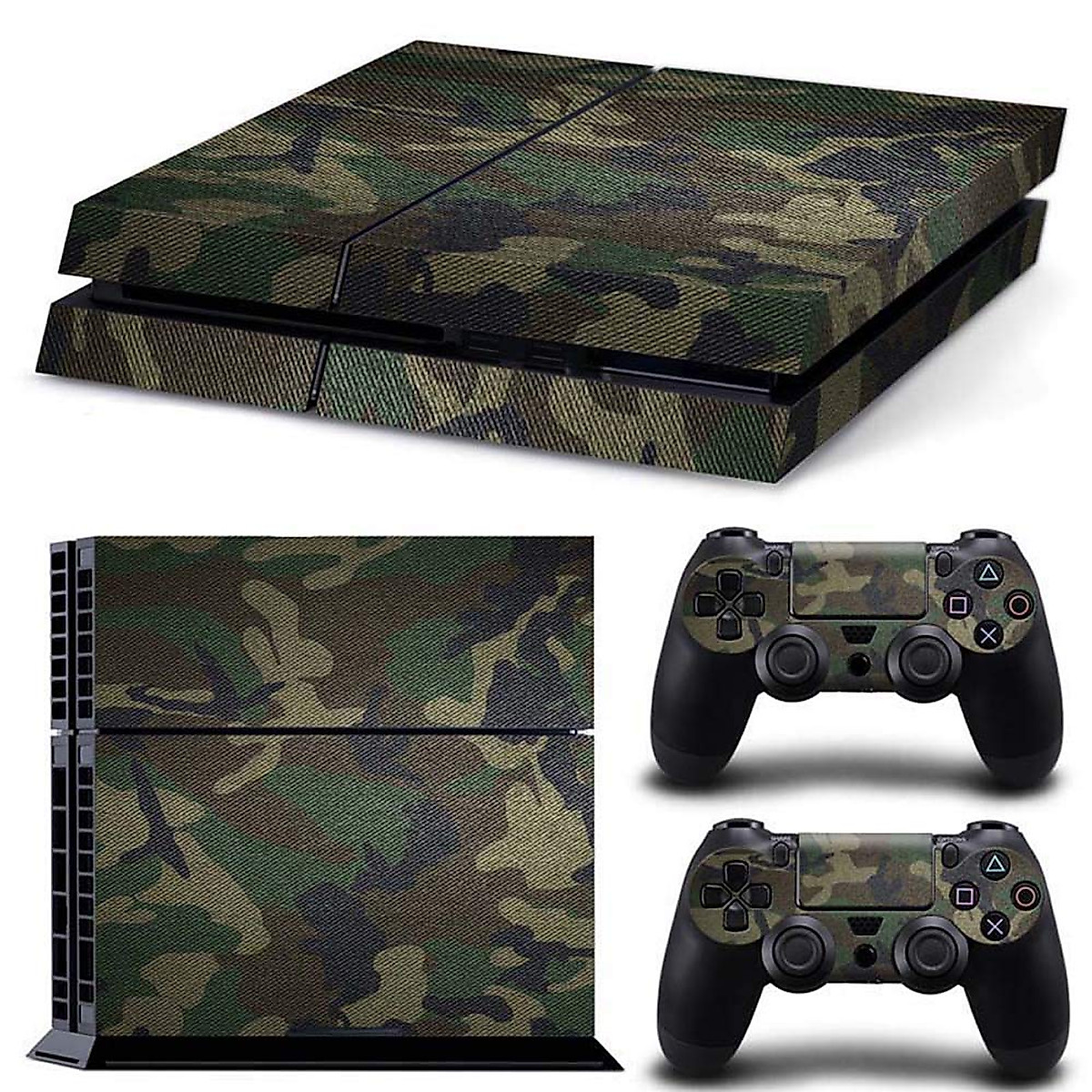 ZEXIN Camouflage for PS4 Controller Skin Vinyl Sticker Decal Cover Decal Console Sticker Gamepad Stickers Consoles Skin Wrap Vinyl Dticker(5)