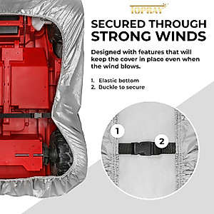 Topray Ride on Kids Toy Car Cover Compatible with Children's Electric Jeep Power Wheels Cover Waterproof for Outdoor