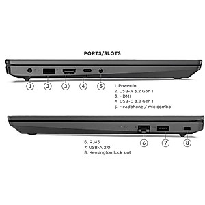 Lenovo V15 Laptop, 15.6" FHD Display, AMD Ryzen 5 5500U Hexa-core Processor (Beat i7-1065G7), 40GB RAM, 1TB SSD, RJ-45, Numeric Keypad, Wi-Fi, Windows 11 Pro, Black, Additional 1 Yr ADP