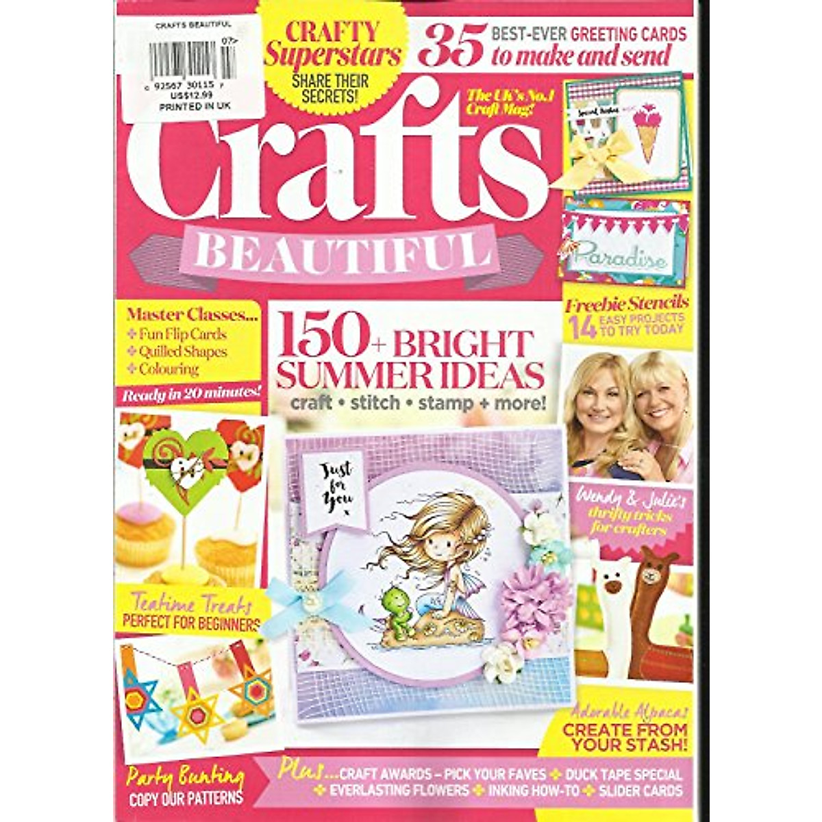 CRAFTS BEAUTIFUL MAGAZINE JULY, 2017 ISSUE,307 FREE GIFTS ARE MISSINING