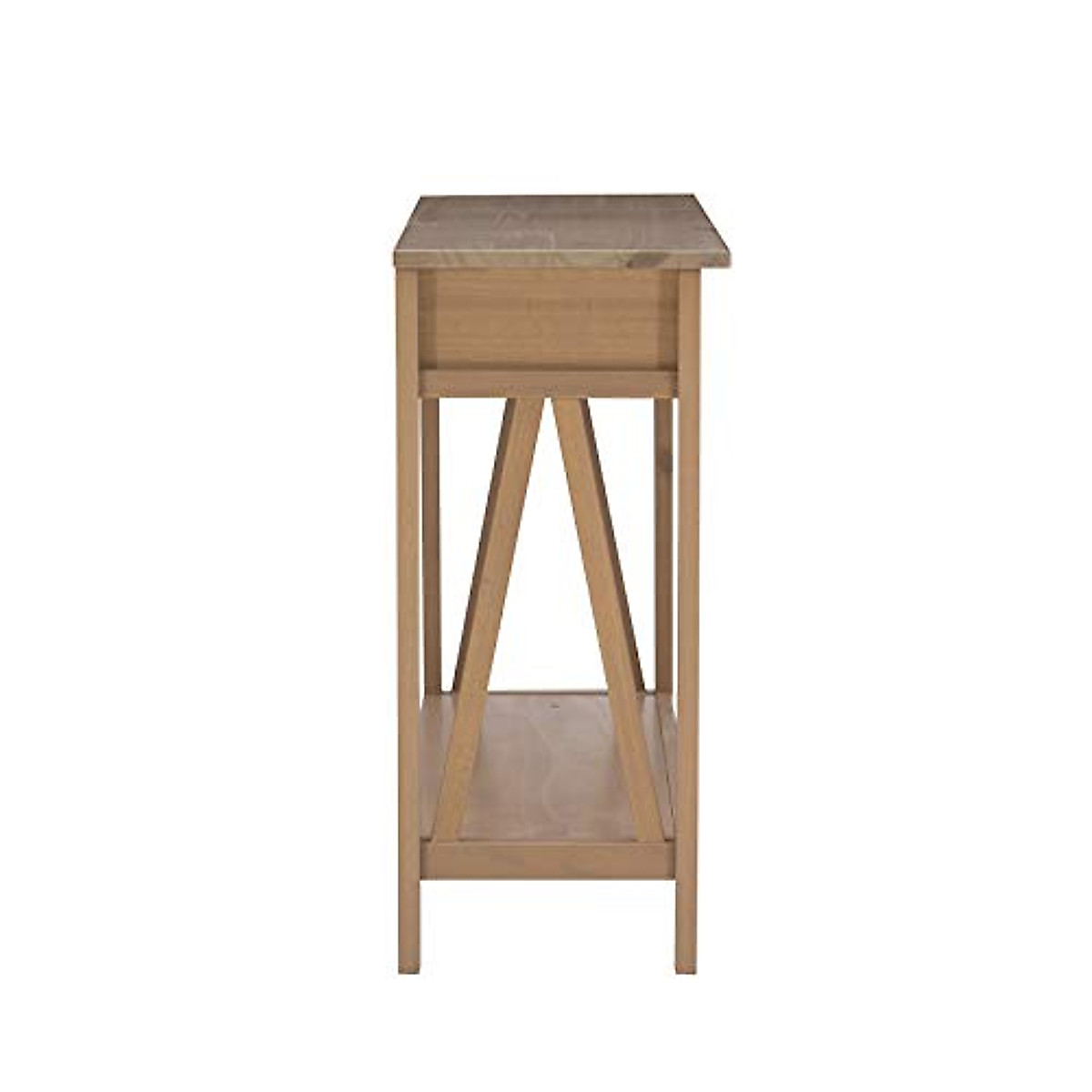 Linon Titian Driftwood Console Table, 42"W x 13.98"D X 30.7"H