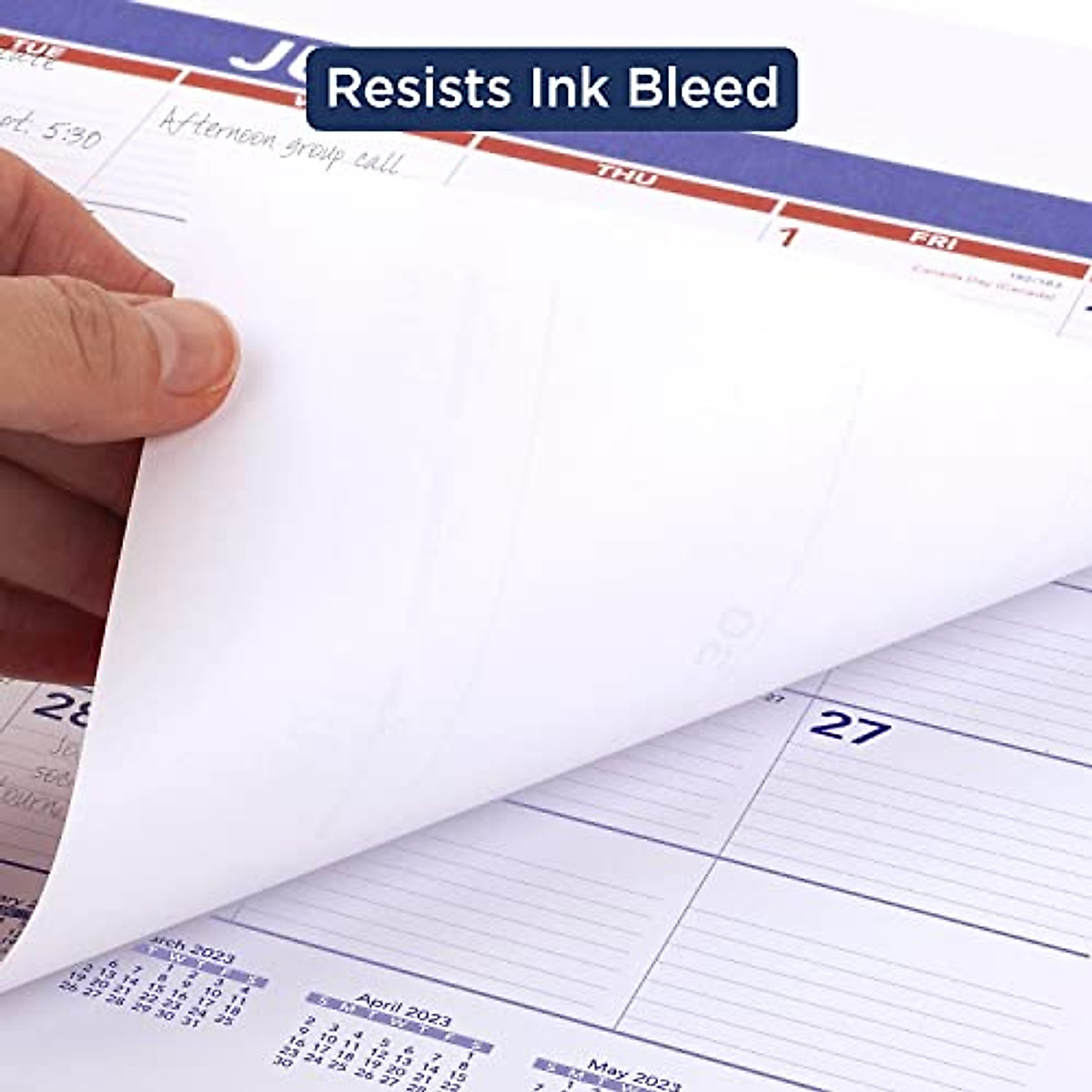 AT-A-GLANCE 2023 Wall & Desk Calendar, 11" x 8", Small, Monthly, Clear Cover Vinyl Holder (SK800)