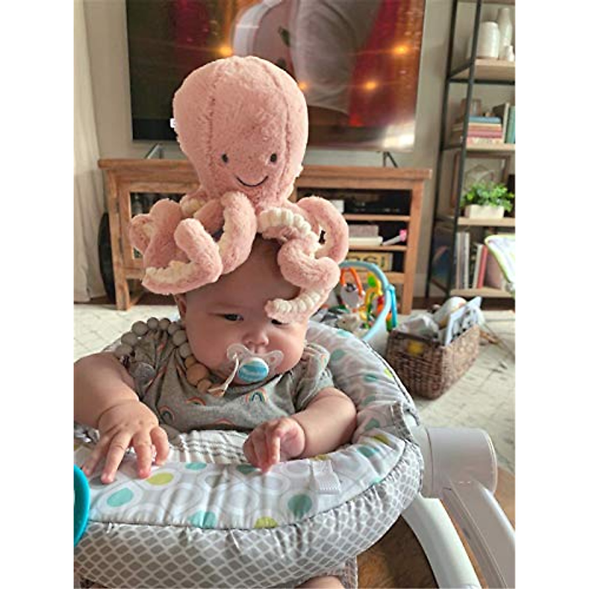 My Super Star Octopus Stuffed Animals Plush Toys for Kids Girls Boys Friends Family Birthday Xmas Gift Present Sea Critters (Pink, Medium (15.7''))