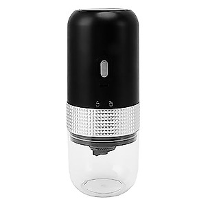 Coffee Bean Grinder, Dry Wet Dual Use Practical 200ml Compartment Capacity Powder Coffee Grinder for Office