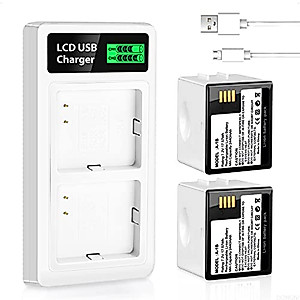 2- Pack 2440mAh Rechargeable Battery for Arlo Pro Arlo Pro 2 Camera, with Dual LCD USB Battery Charger Station and Micro-USB Cable
