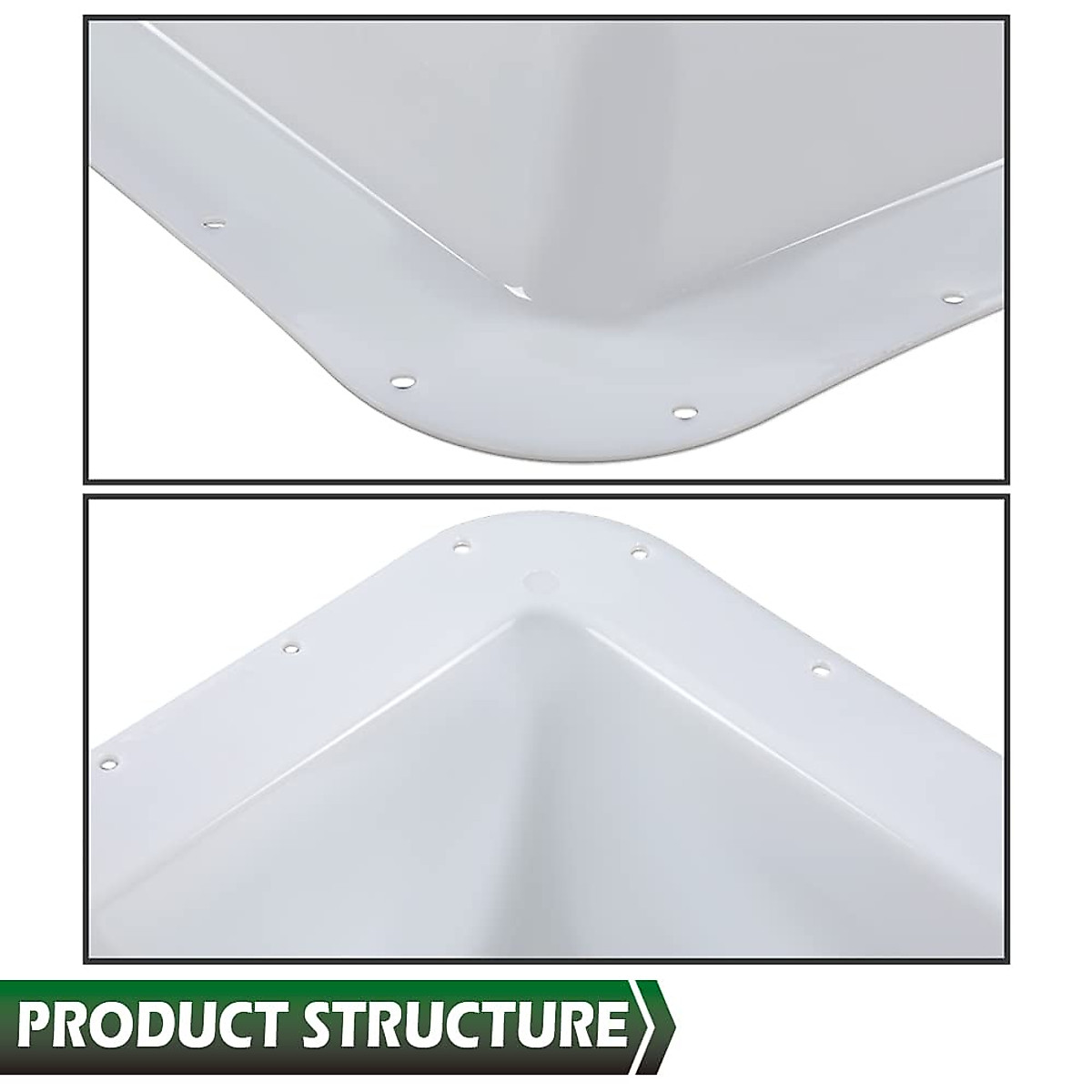 GRAND ORANGE Skylight Cover White 14" X 22" Compatible with RV Camper Food Truck Camper Skylight Food Truck Skylight