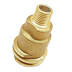 ANPTGHT QCC1 Nut Propane Gas Fitting Adapter with 1/4 NPT Male Threaded Propane Tank Adapter Quick Connect Fittings - Solid Brass QCC1 Propane Hose Adapter fits Camping