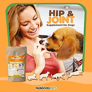 Joint Supplement for Dogs | 90 Turmeric for Dogs Chews Plus Fish Oil, Glucosamine for Dogs Chondroitin, MSM + Vitamin C for Dogs | Dog Hip and Joint Supplement Dogs Mobility Support & Dog Pain Relief