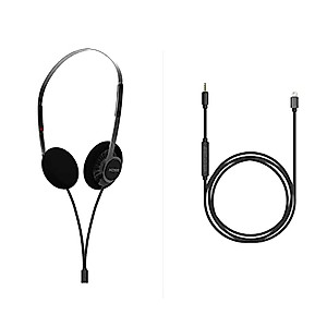 Koss KPH40 Utility On-Ear Headphone Plug Utility Cord Lightning Cable