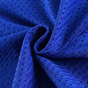 OTHERCRAZY Mens Basketball Jersey #23 Space Movie Jersey S-XXL White/Black/Blue (Blue, Small)