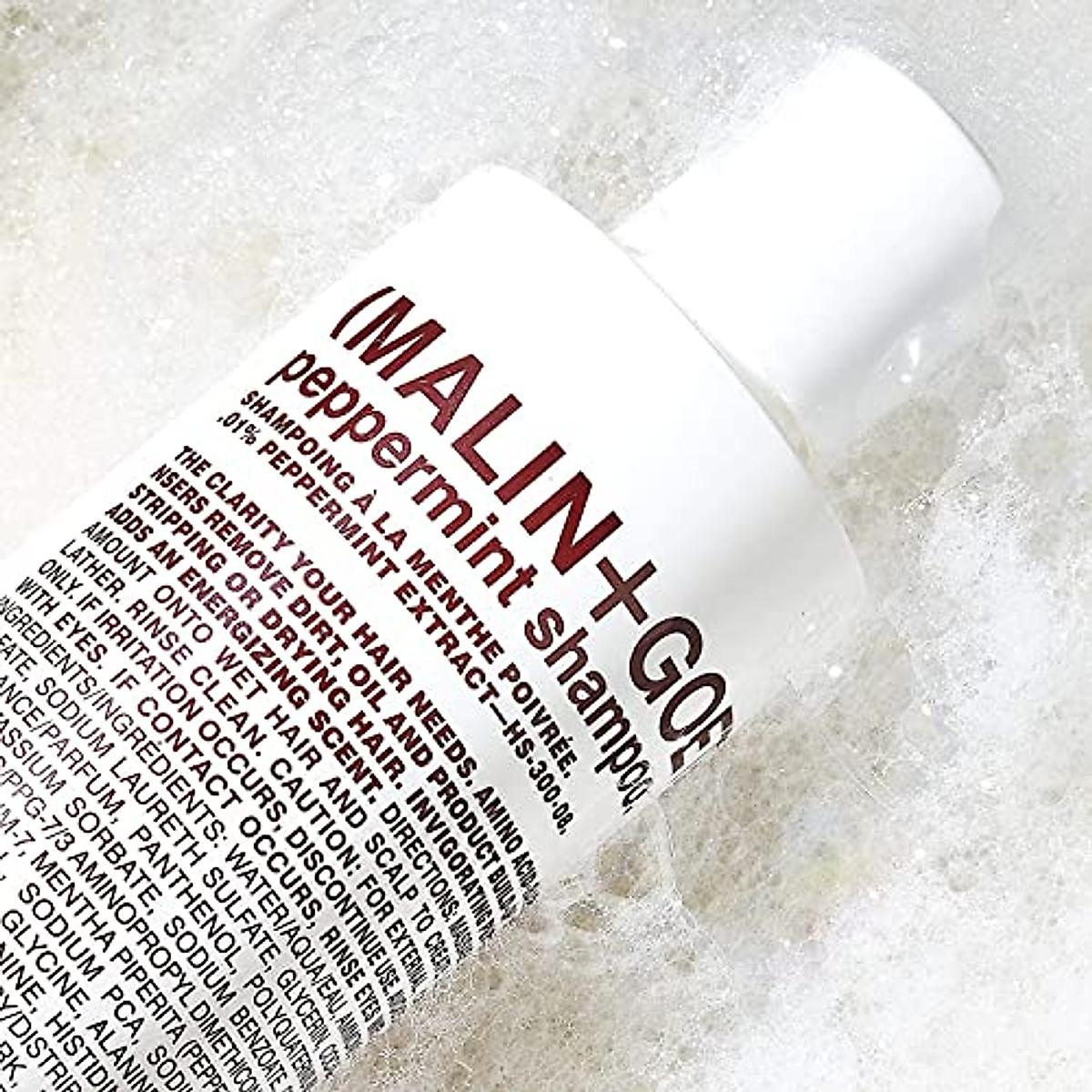 Malin + Goetz peppermint shampoo ‚Äì clarifying, natural unisex shampooto cleanse & hydrate. scalp treatment nourishes & restores healthy texture for all hair types. vegan and cruelty-free, 8 Fl oz