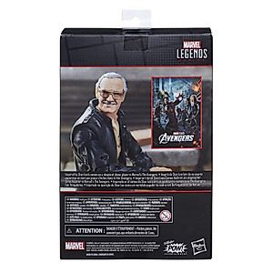 Marvel Hasbro Legends Series 6" Collectible Action Figure Toy The Avengers Cameo Stan Lee, Includes 2 Accessories