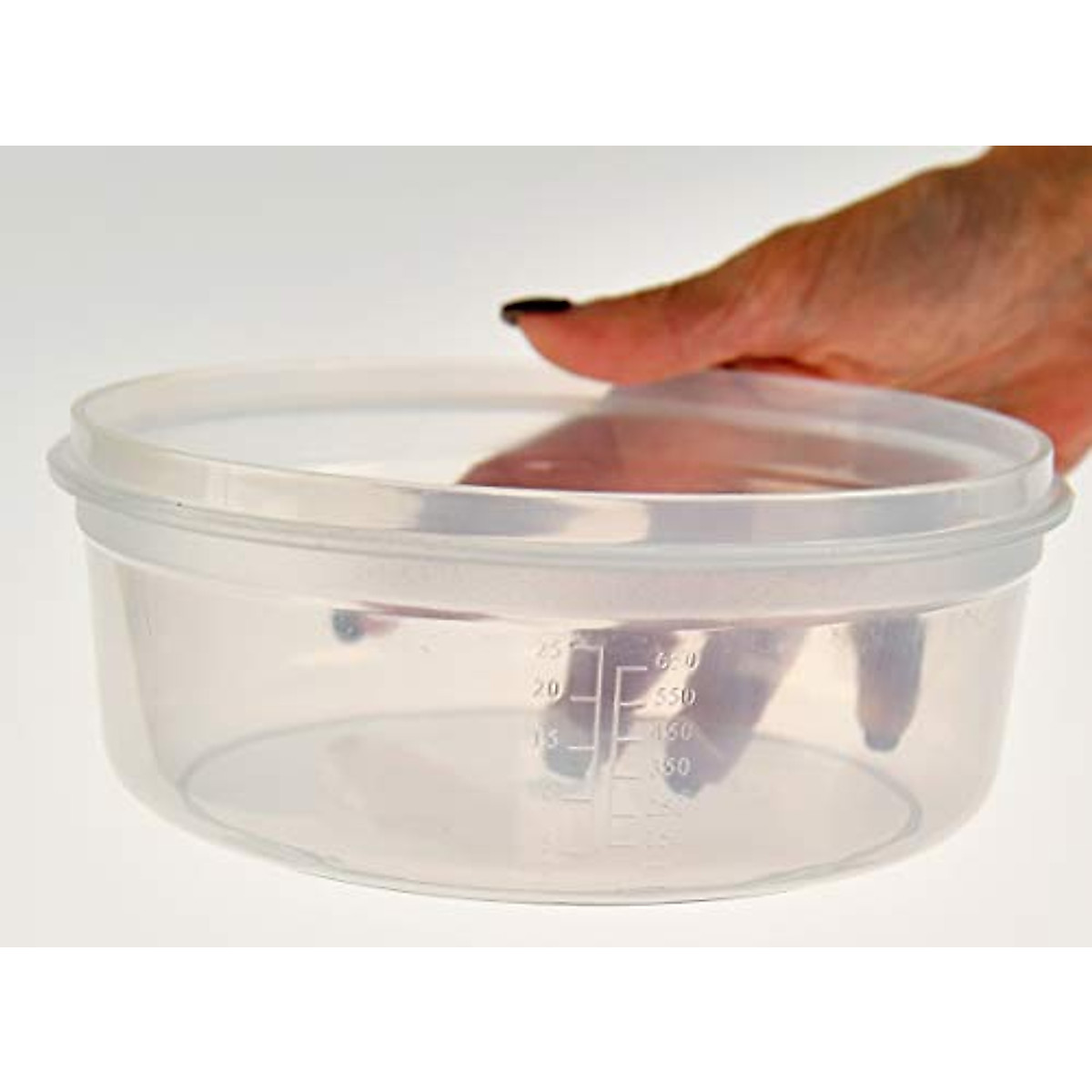 Home-X Plastic Food Storage Containers for Lunch, Reusable Bowls for Meal Prep, 6 Pieces