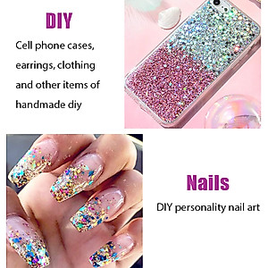 Yeweian St Patricks Day Green Body Glitters, Green Face Glitter Gel Mermaid Sequins Holographic Chunky Glitter, Lip Eye Hair Body Glitter Makeup, Green Liquid Eyeshadow Festival Rave Accessories,50g