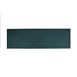 Benjara Koi 60 Inch Acacia TV Media Entertainment Center Console, 4 Glass Doors, Crossed Wood Design, Antique Blue, 60-Inch