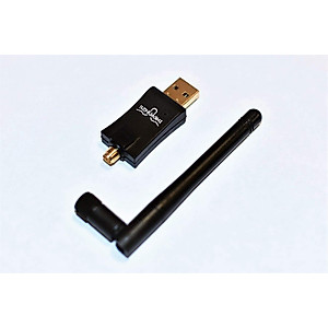 Huashi WiFi USB Adapter 5.8GHz/2.4GHz Dual Band 600Mbps 2dBi Ext. Antenna for Wins/MacOS
