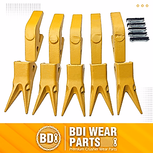 BDI Wear Parts 2740W23 Bucket Tooth Seat Adapter +23WTL H&L Tiger Bucket Digging Teeth/Bucket Teeth and 23FP Flexible Pin Combination (5)
