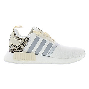 Adidas NMD R1 Womens Shoes Size 8, Color: Cloud White/Silver Metallic/Ecru Tint