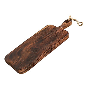 Zassenhaus Acacia Wood Serving Board with Handle, 18-Inch by 7.5-Inch, Natural